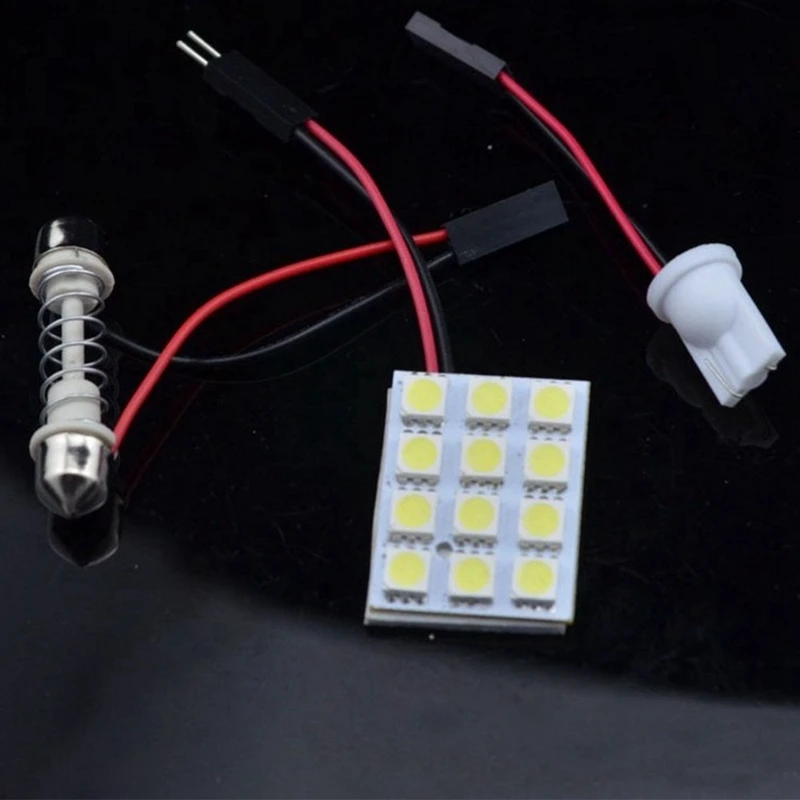 Dome Panel Light PCB 12SMD 5050 LED for Auto Car Top Dome