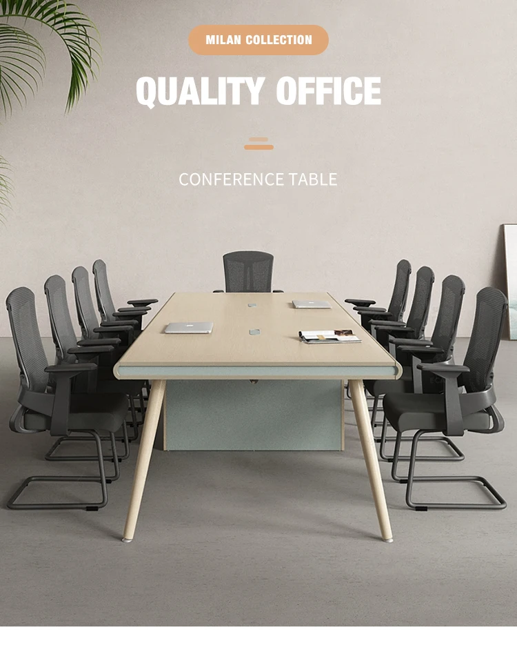 Modern Minimalism Rectangular Office Furniture Modular Conference Desk ...