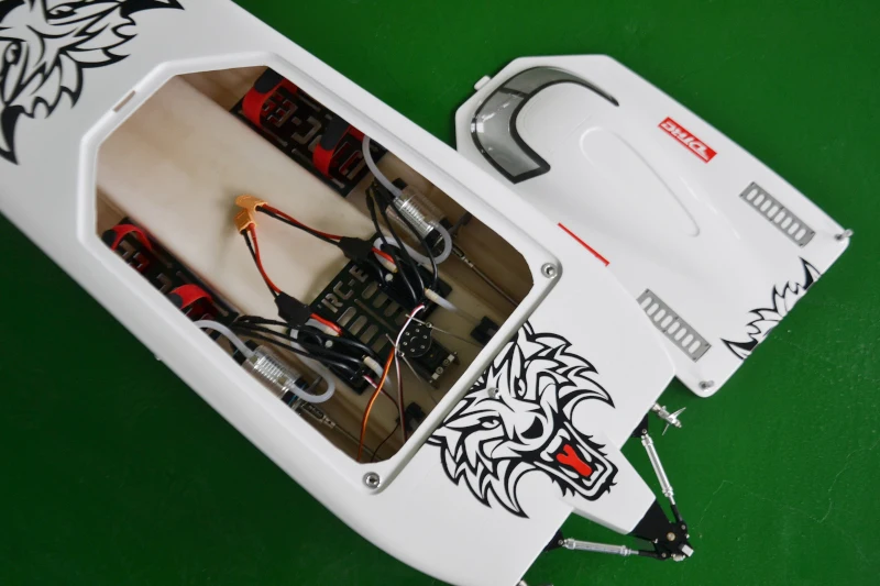 DTRC E51 Electric RC Catamaran Boat - 2.4G Dual Motors, Kevlar/Carbon ...