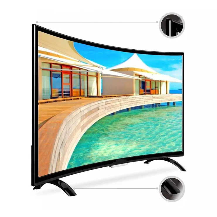 65 Inch Smart Tv 4k Led Curved Screen 70 Inch 75" Curved Led Tv 4 K Hd ...