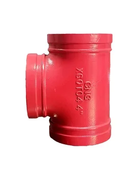 Fire Protection Ductile Iron Trench Equal Diameter Tee Pipe Fittings ...