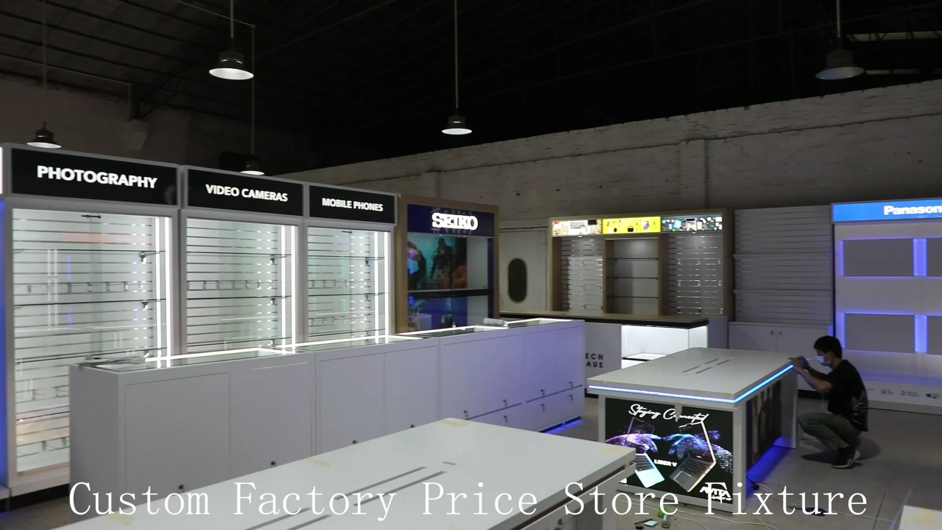 Customized Shop Interior Design Services Display Electronics Repair ...