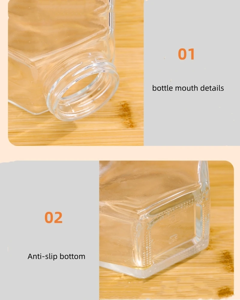 Custom Hexagon Glass Bottle 100ml 180ml 280ml 380ml Sealed Honey Jar Glass Jar With Lid - Buy Ln ...