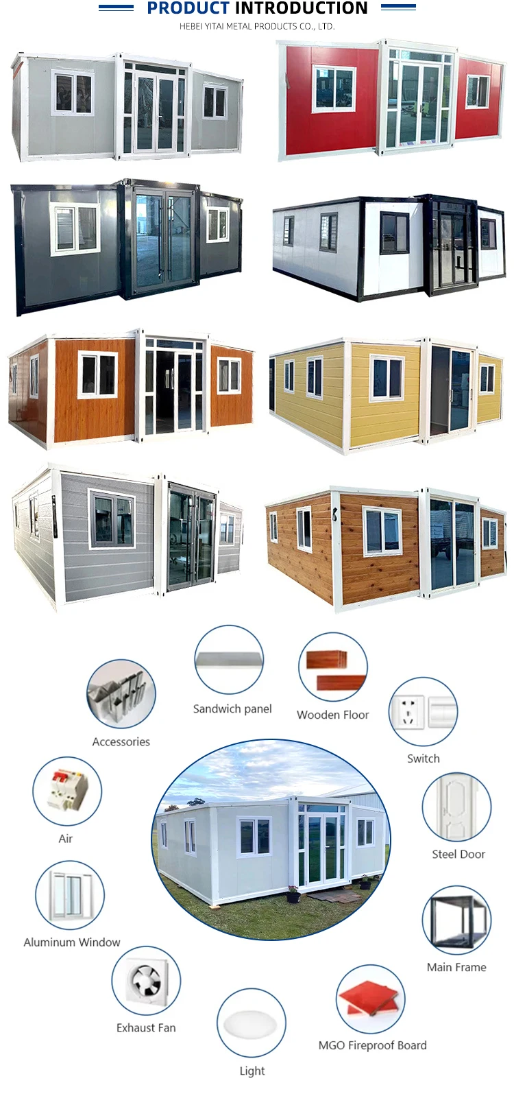 20ft 40ft Foldable Modern Luxury Containers Home Expandable Prefab ...