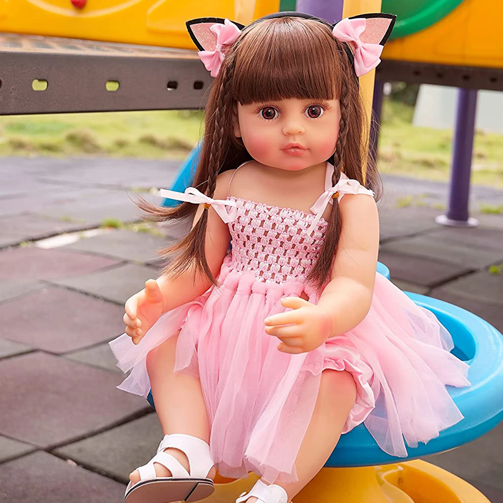 21 Inch Silicone Full Body Handmade Lifelike Reborn Toddler Dolls For ...