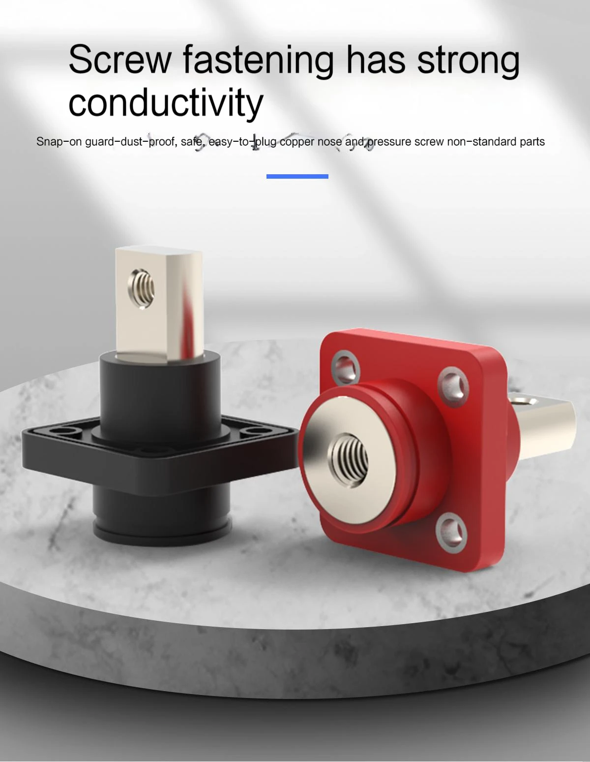 300a Lithium Battery Terminal With Dust Cover Energy Storage Terminal ...