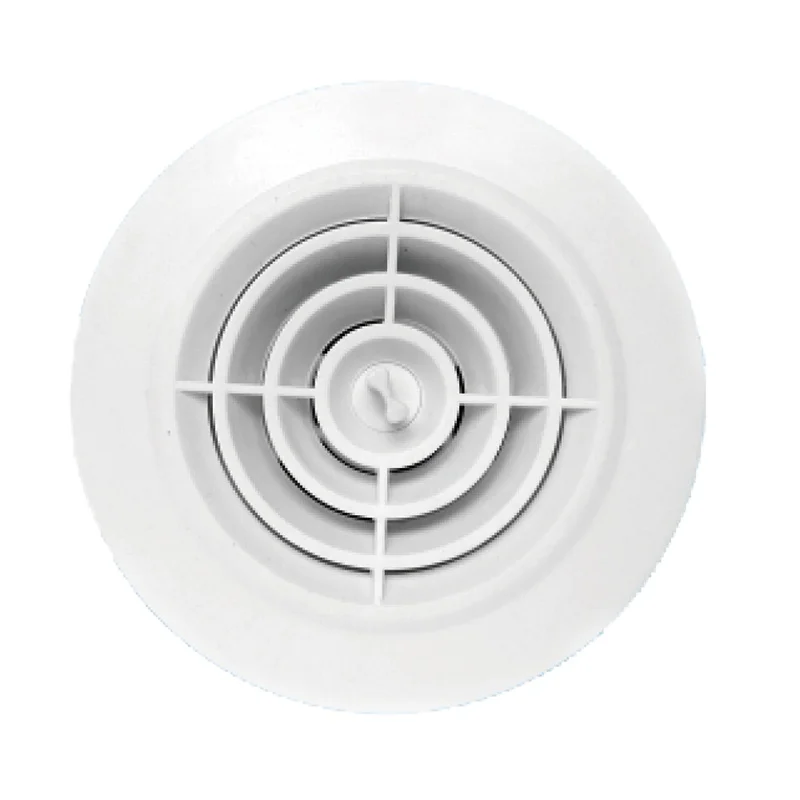 HVAC system ABS plastic air vent grille diffuser covers round white air ...