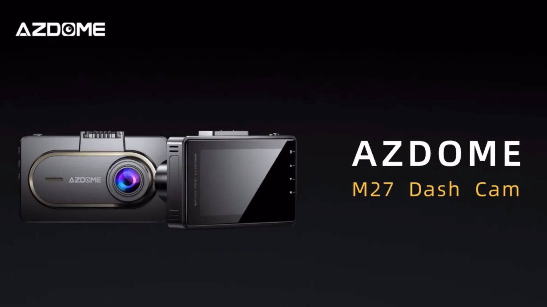 Azdome M27 Dual Lens Dash Cam Night Vision Built-in Wifi Gps 1080p ...