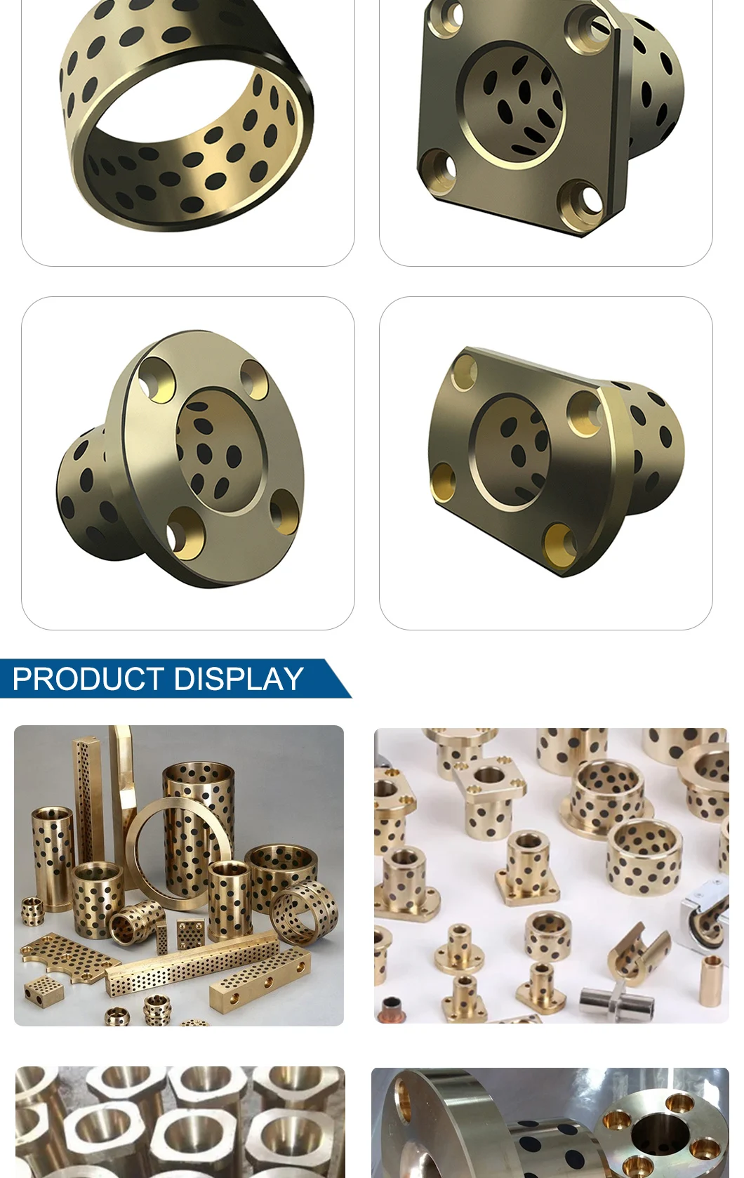 JDB Oilless Bushes Copper Sleeves, Self-Lubricating Graphite Bronze ...