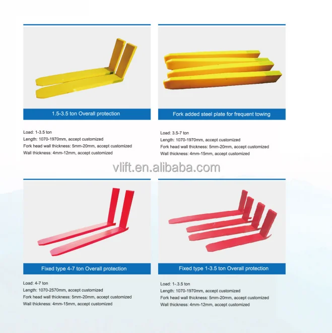 Vlift Rubber PU Forklift Fork Cover Get the Best Protection for 1-16ton ...