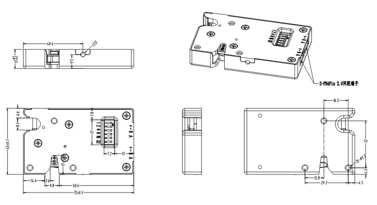 KERONG Keyless Electronic Control Rotary Latch Lock