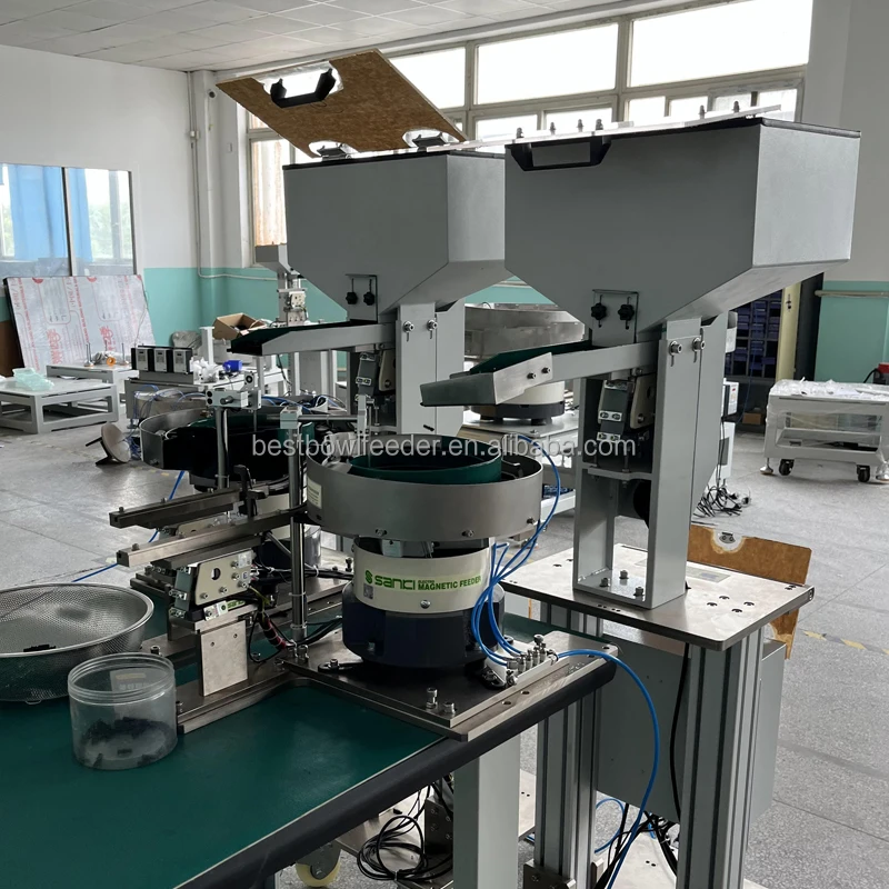Pu Coating Electric Vibratory Bowl Feeder For Connector - Buy Electric ...