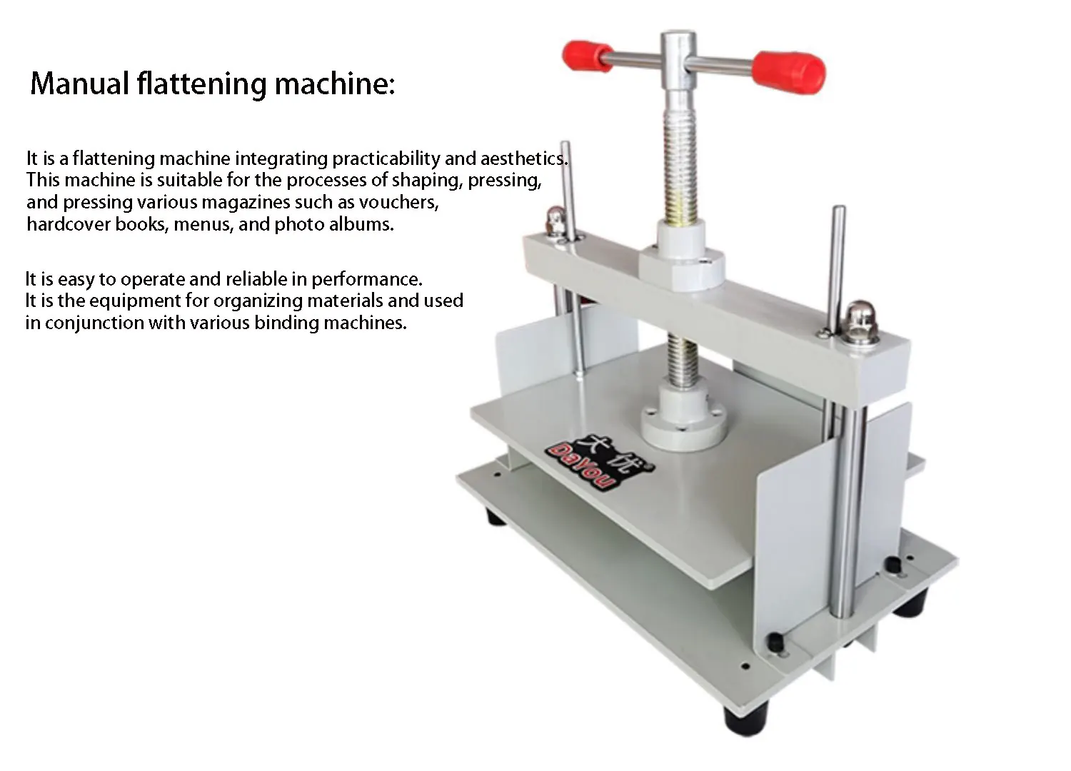 A4 Manual Flattening Machine Account Book Voucher Bill Book Office ...