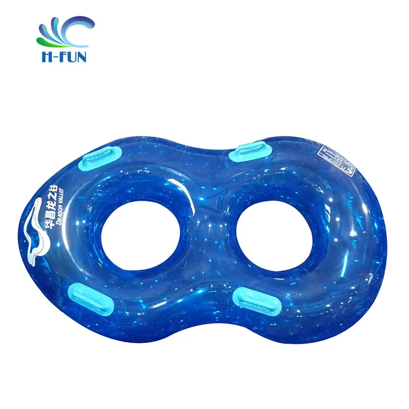Aqua Park Water Slide Tube - 2 Person Transparent Float