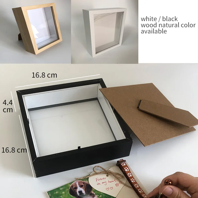 Custom Cat and Dog Clay Paw Print Display Memory Keepsake Frame for Pet ...