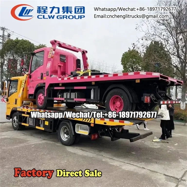 Isuzu Recovery Rollback Wrecker Bed 4x2 4-5 Tons Light Duty Flatbed ...
