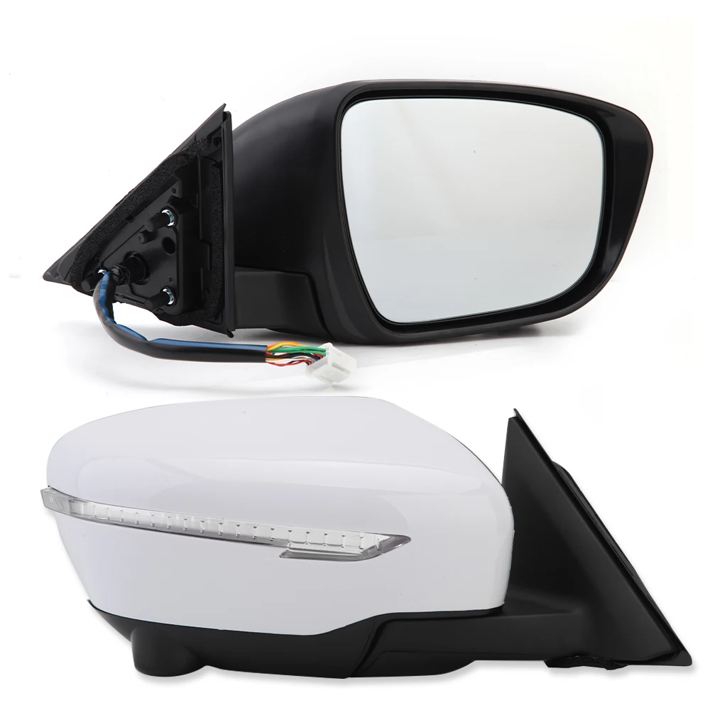 White Primer Assembly Wing Back Door Mirror 13 Pin Rear View Rearview ...