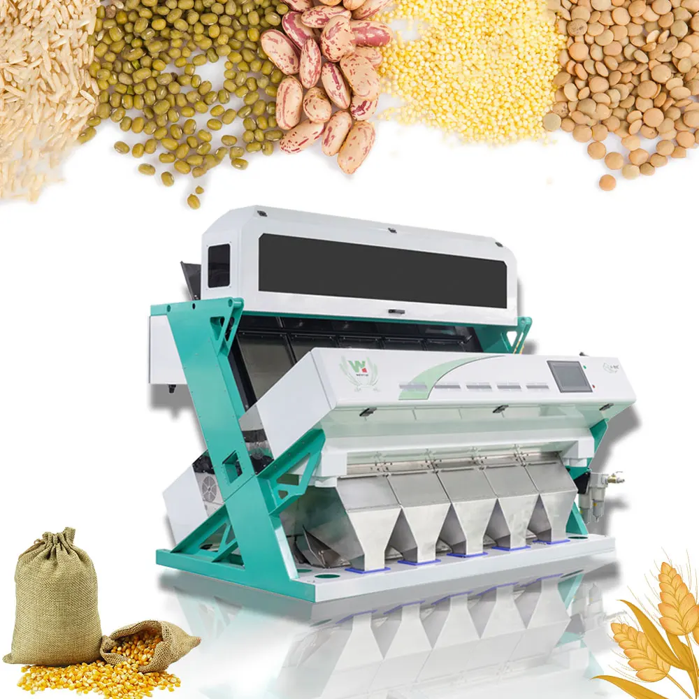 5 Chutes Coffee Bean Soybean Kidney Bean Color Sorter Machine Hot Sell ...