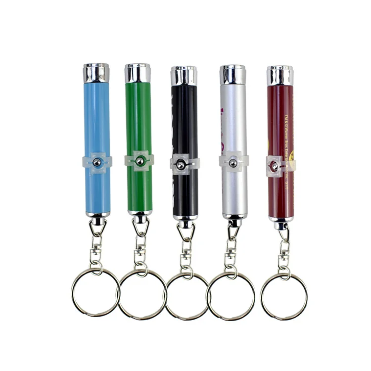 Custom Logo Projected Mini LED Flashlight Keychain