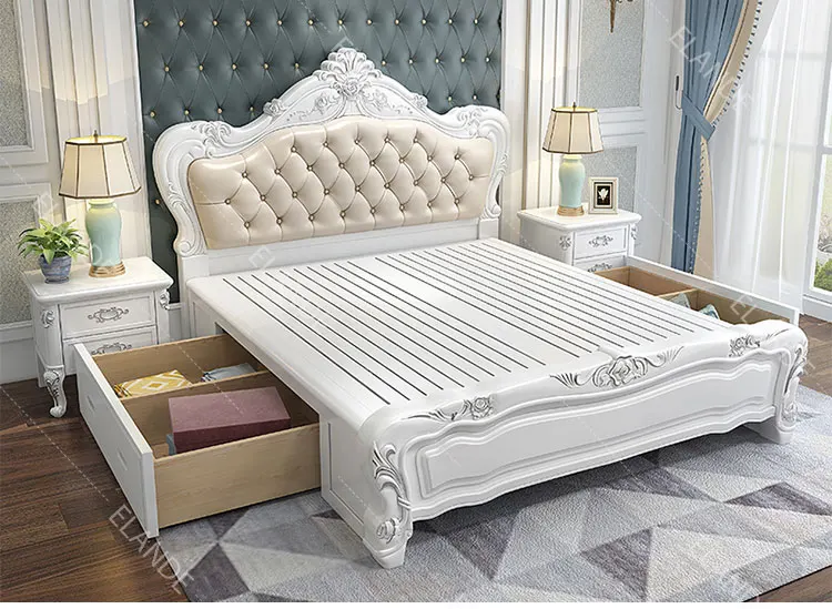 Customized Traditional American Style Bed - Elande Furniture