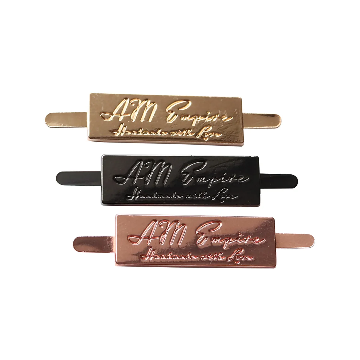 Custom Metal Logo Labels for Fashion Design - U-meking