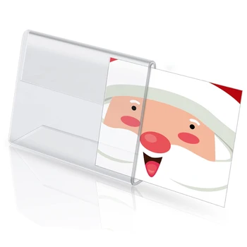 Customized Horizontal Slanted L-shape Plastic Name Card Tag Label Mini ...