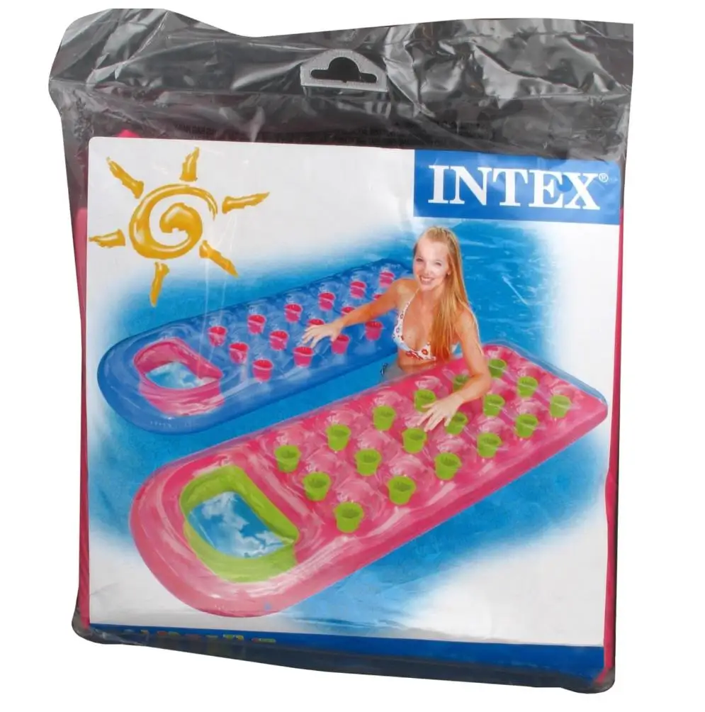 Intex 59895 Porous Inflatable Floating Raft Water Pool Amusement ...
