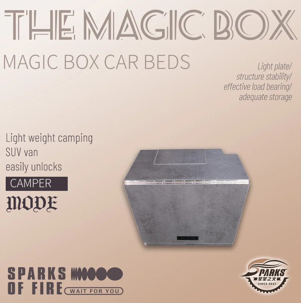 Lightweight Wooden Camping Box with Function of Storage Cooking ...