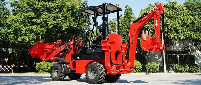 Mini 4x4 Backhoe Loader with Hydrostatic Transmission & 1.5 Ton ...