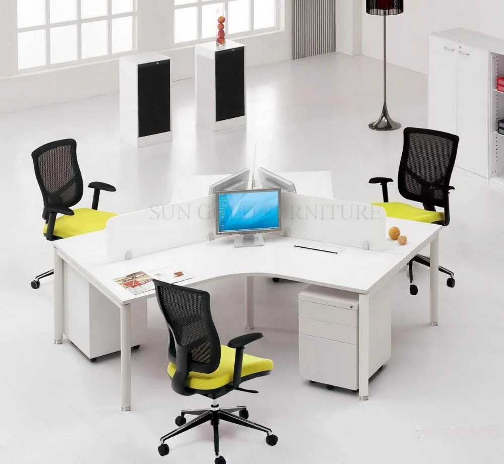 Modern Workstation Office Furniture,office Computer Desk for 3 Person ...