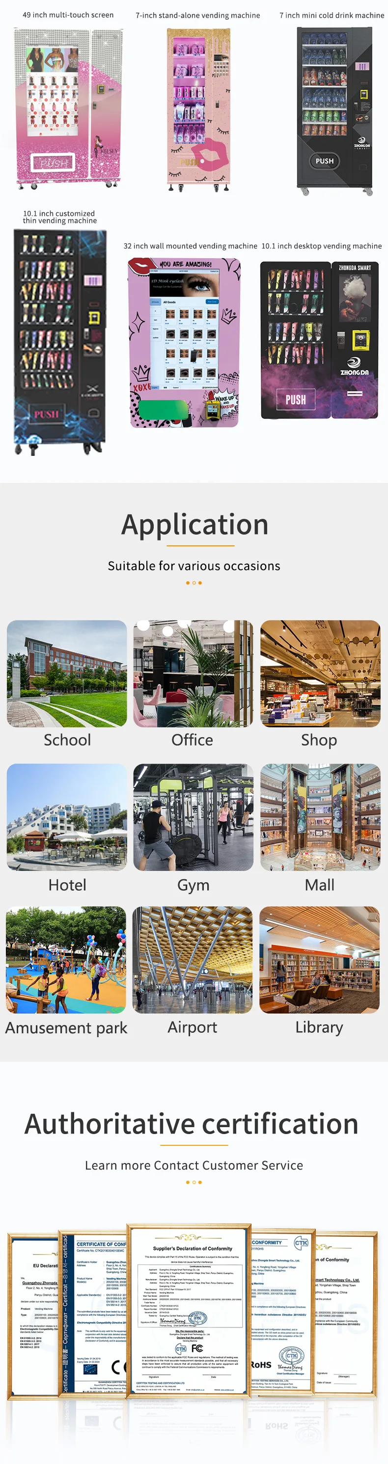 Top Seller Small Vending Machine With 32 Inch Lcd Monitor And Age ...