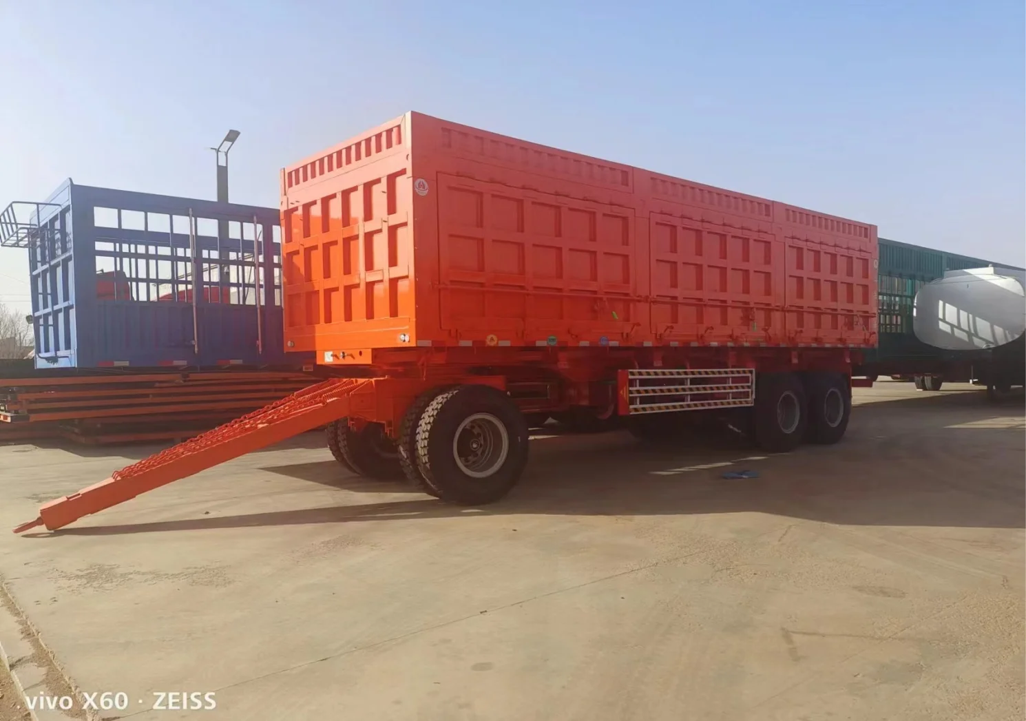 Factory Customizable 20 Feet Container Flatbed Truck Trailer Special ...