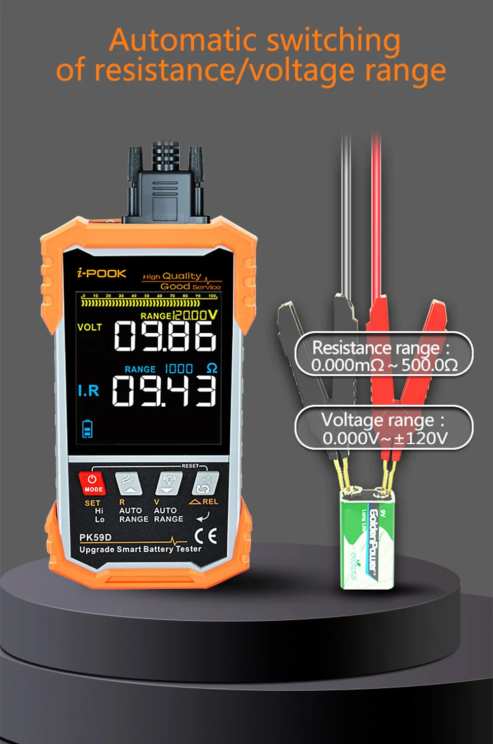 Internal Resistance Tester Internal Battery Tester Intelligent Battery ...