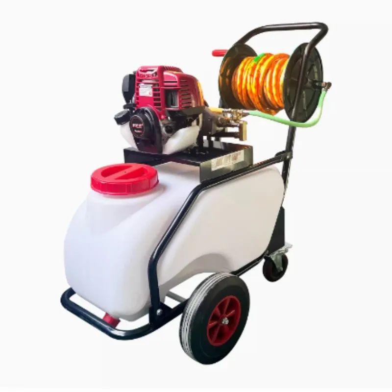 High-Power 4-Wheel Agricultural Sprayer Machine Cart Type with Petrol ...