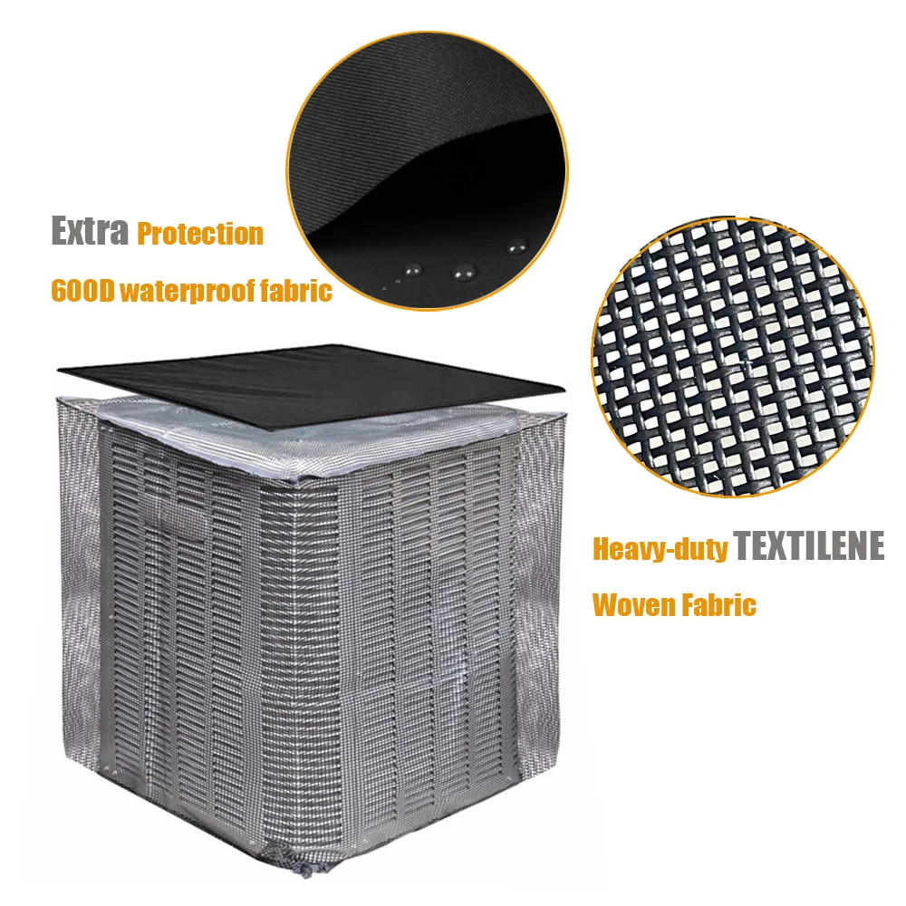 Universal Full Mesh Air Conditioner Cover Heavy Duty Ac Defender ...