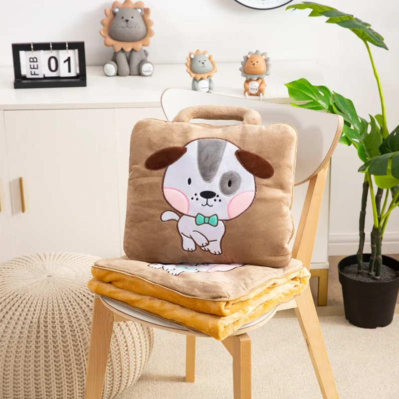 Plush Toy 3 In 1 Multifunction Cushion Pillow With Blanket 6 Kinds Of ...