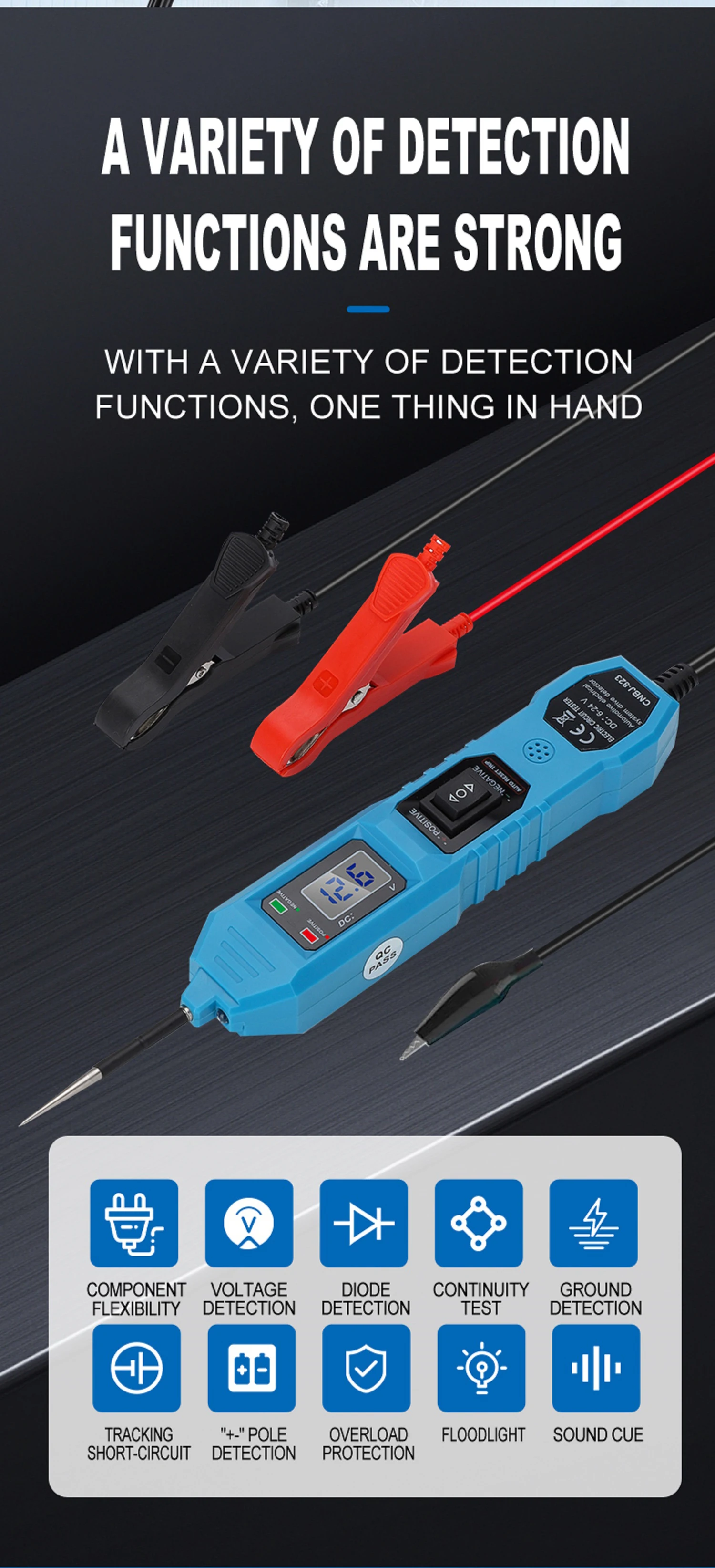 Automobile Diagnostic Tools Electric Circuit Tester Car Power Circuit Probe Kit Driver Tester