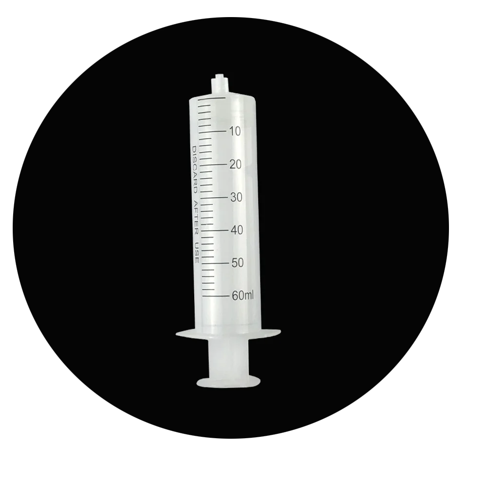 60 CC Luer Lock Ozone Resistant Syringe for Accurate Measurements