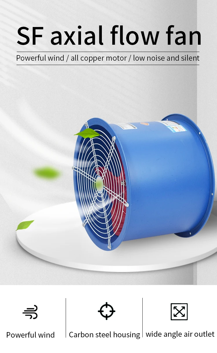 High Pressure Axial Fan Large Airflow Air Circulation Fan For ...