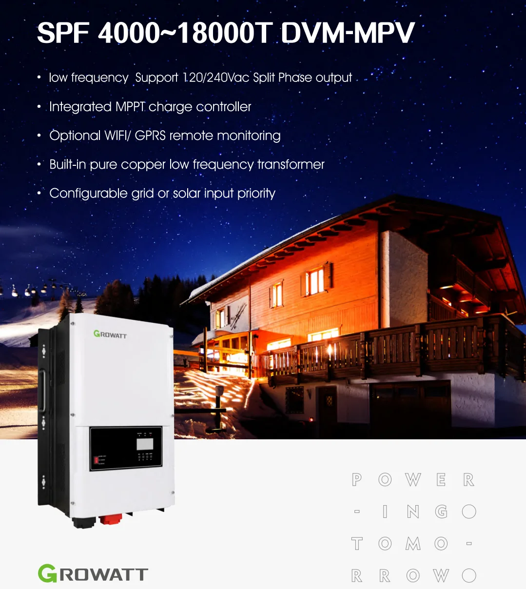 Best Price Growatt Spf 4000-18000t Dvm Split Phase 120/240v Solar ...