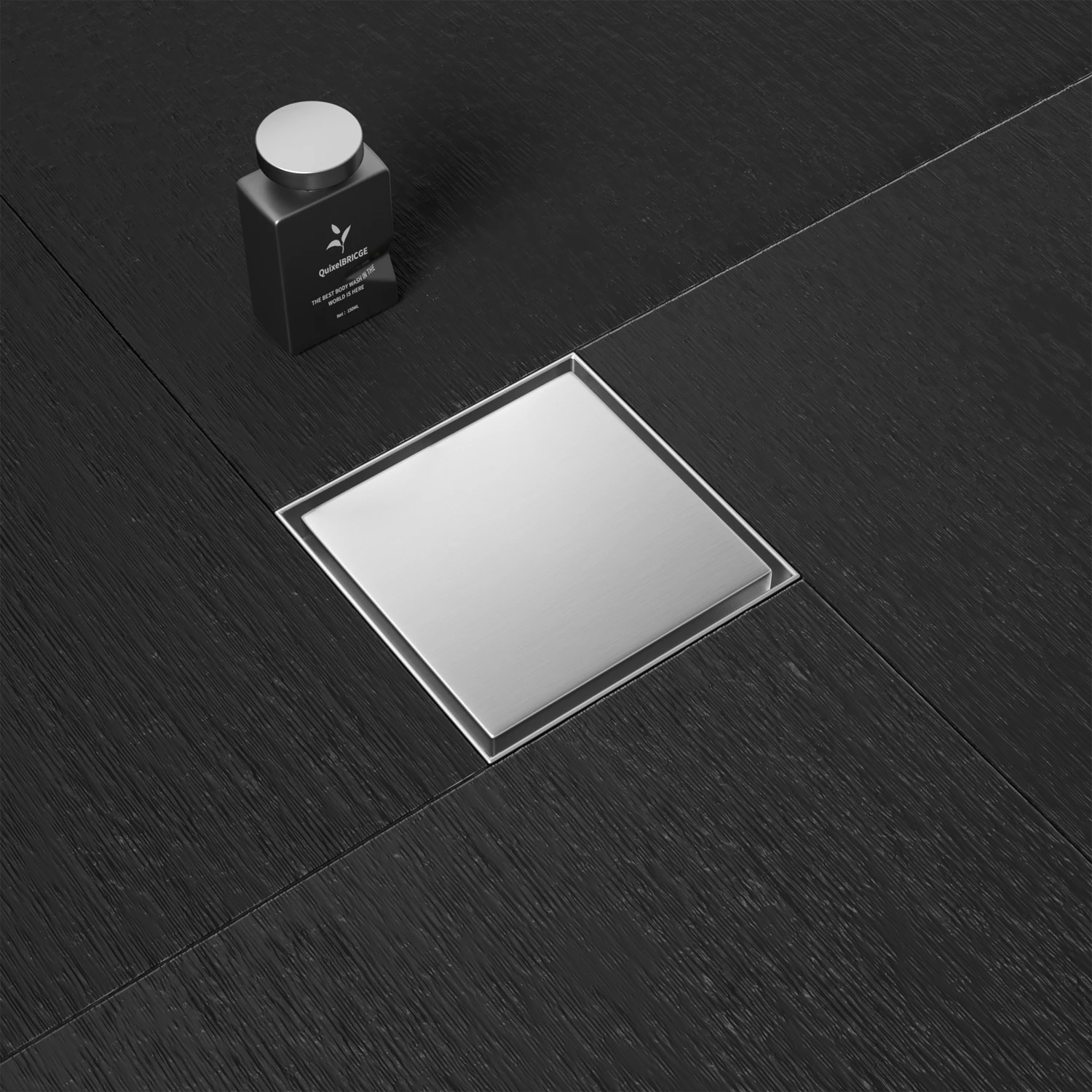 High Quality 2 in 1 Cover Tile Insert Square Stainless Steel for Bathroom
