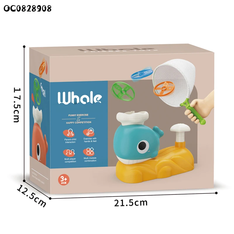 Whale Design Novelty Toys - Flying Discs Launcher Machine