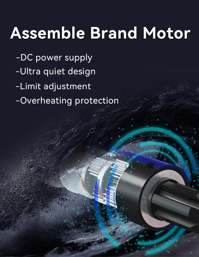 Xijing A1 100 Inch Motorized Electric Roll Up Projection Screen Anti ...