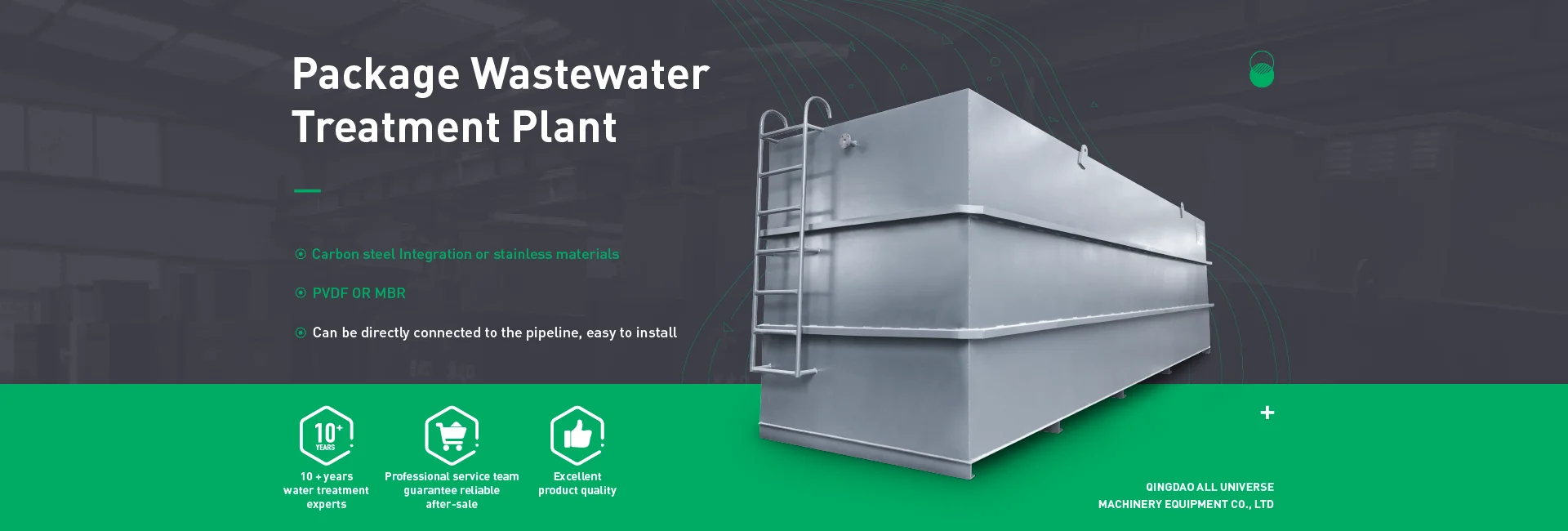 Buried Integrated/package Sewage Treatment Plant For Domestic Waste ...