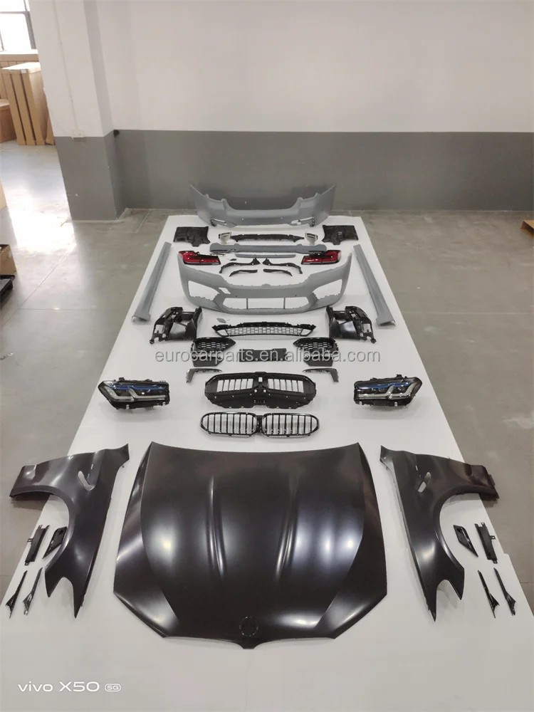 F10 Upgrade G30 Body Kit Car Bumper Head Light Rear Light Hood Scoop Pp ...