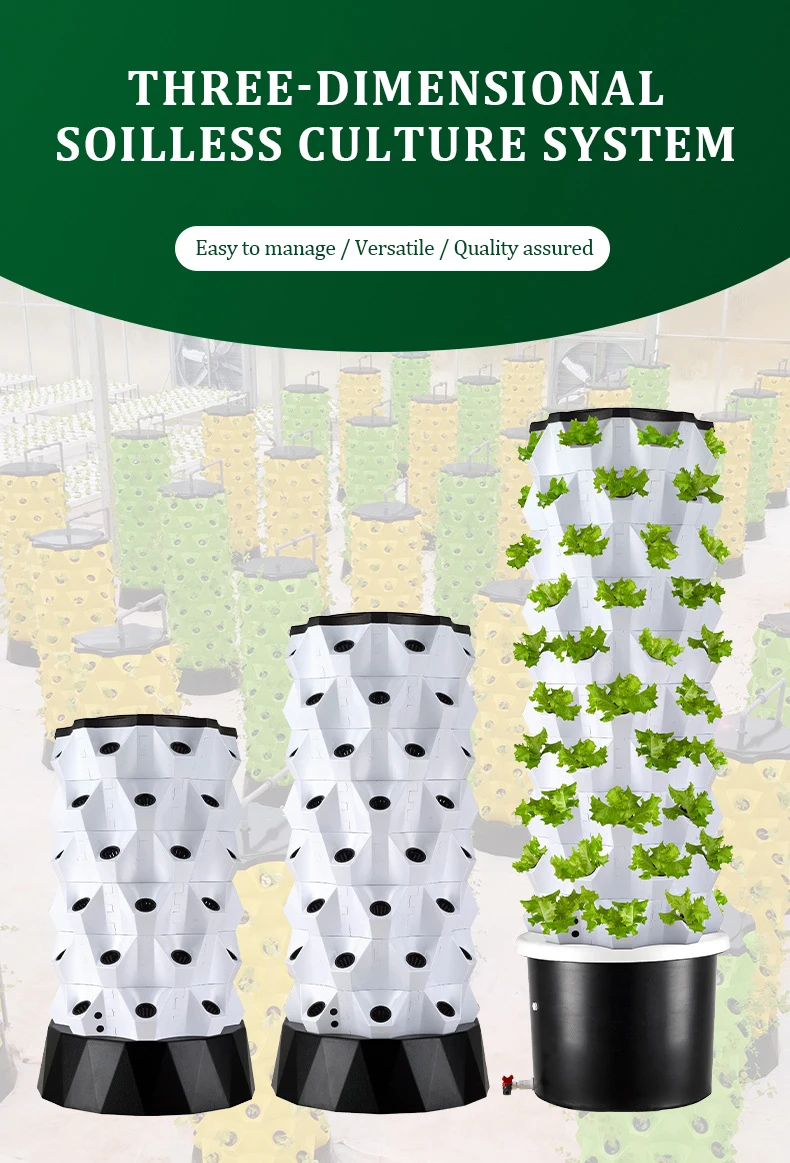 10 Layer 30l Farming Growing Towers Indoor Vertical Garden Hydroponic ...