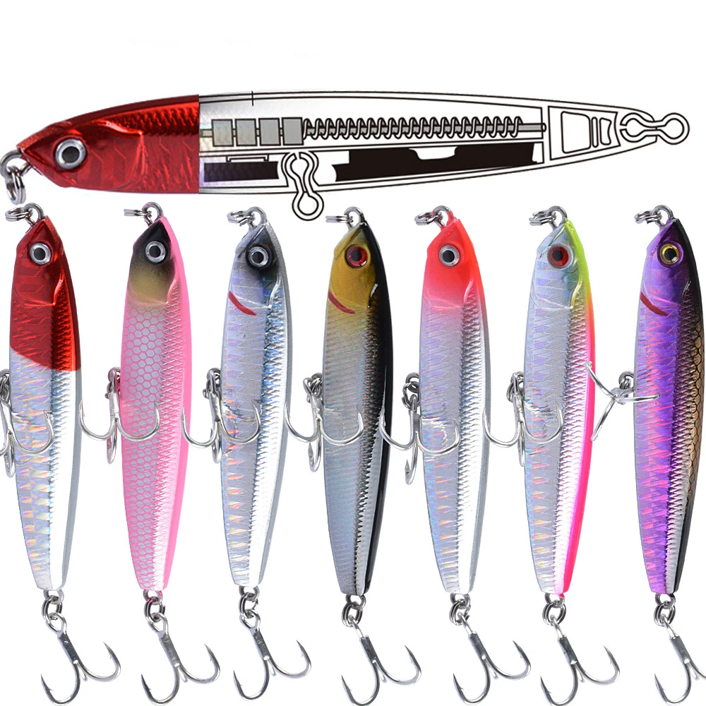 Sneda New Sinking Pencil Fishing Lures Bait 10g14g 18g 24g 7 Colors ...