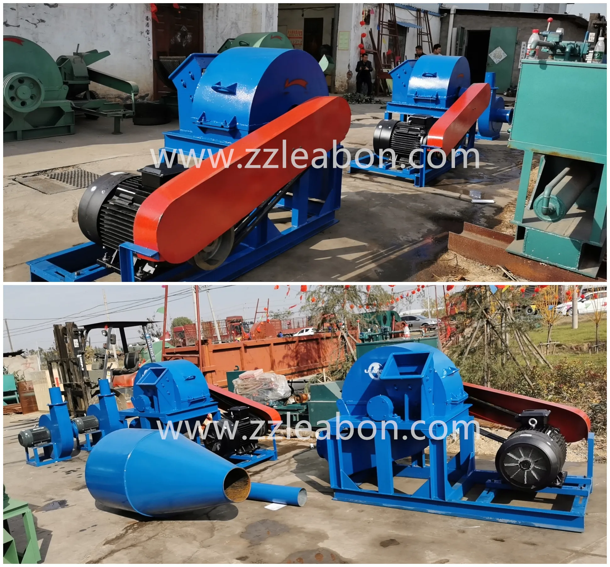 Biomass Wood Shredder Sawdust Machine Crushing Wood Bamboo Twigs Wood ...