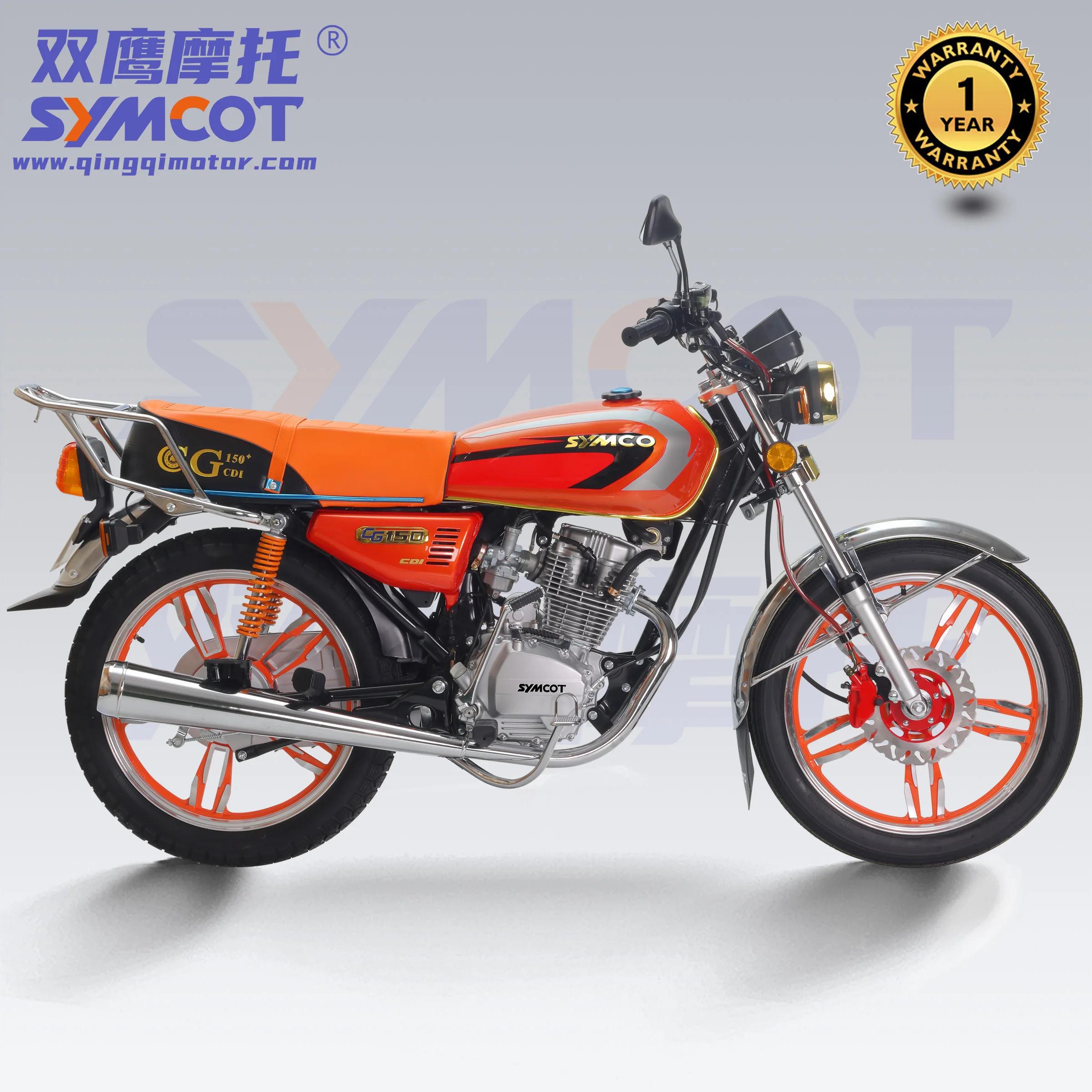 Iraq Market Hot Sell Motorcycle Cg150 With Aluminum Rim Disc Brake Led Lights Ckd Package Sonlin ...