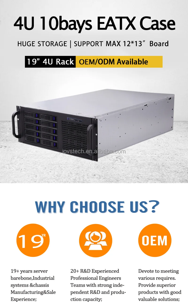 INNOVISION 4U 10 Bays Harddisk Storage Server - Hot Swap
